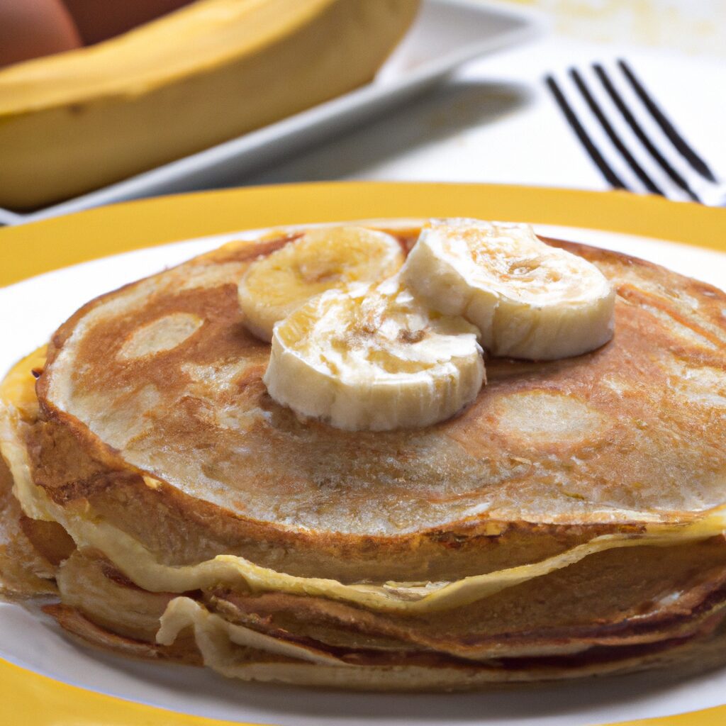 Receita de Panqueca Doce com Banana e Ovo